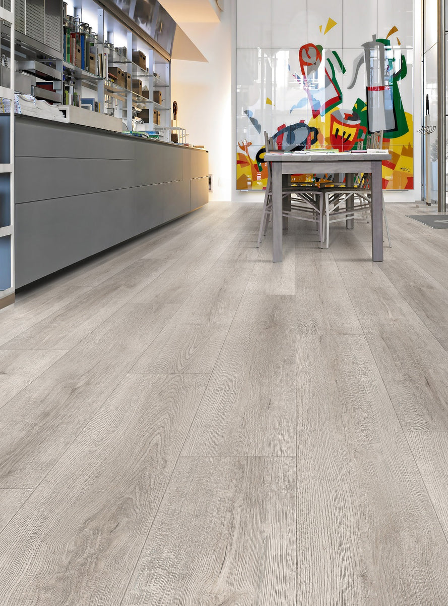 Loft Grey Oak 12mm Laminate Flooring – Eastern Flooring Centre